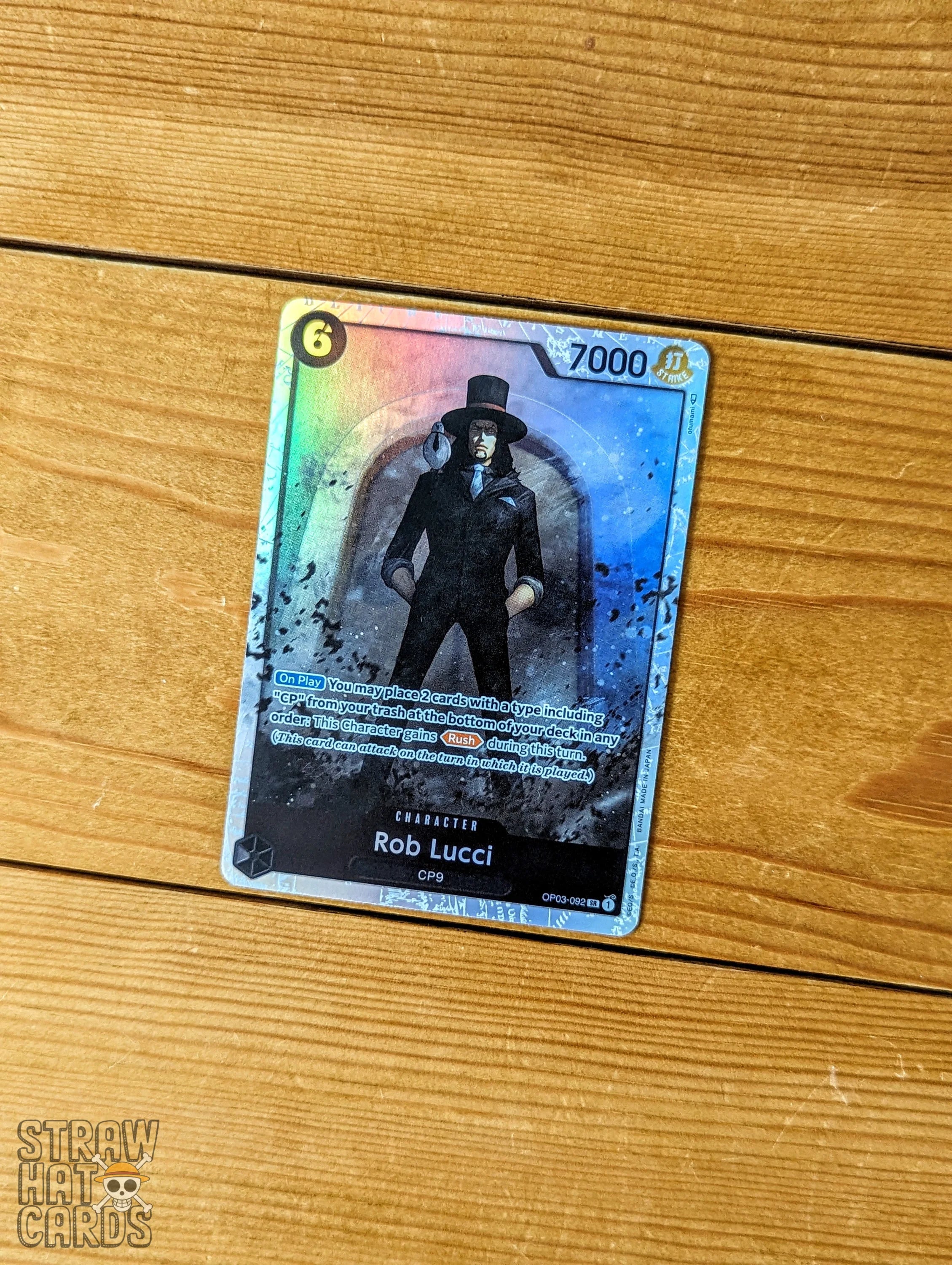 One Piece OP03 Pillars of Strength Rob Lucci OP03-092 SR card [ENG 🏴 ...